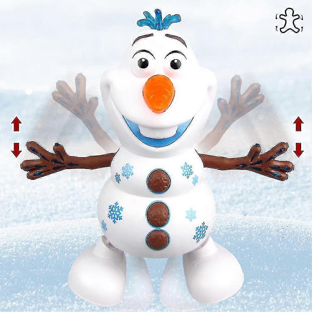 Cute Frozens Dancing Snowman Olaf Robot With Children's Led Music Toys ...