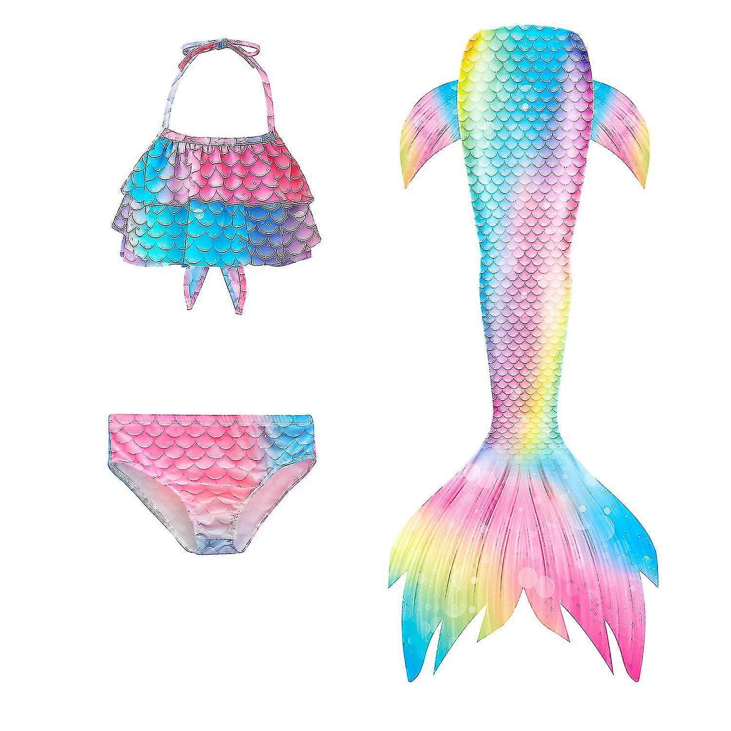 Children Mermaid Swimsuit Mermaid Tail Swimsuit Costume Swimsuit Bikini ...