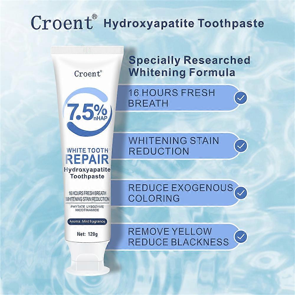 Hydroxyapatite Toothpaste for Advanced Enamel Protection, Gentle and ...