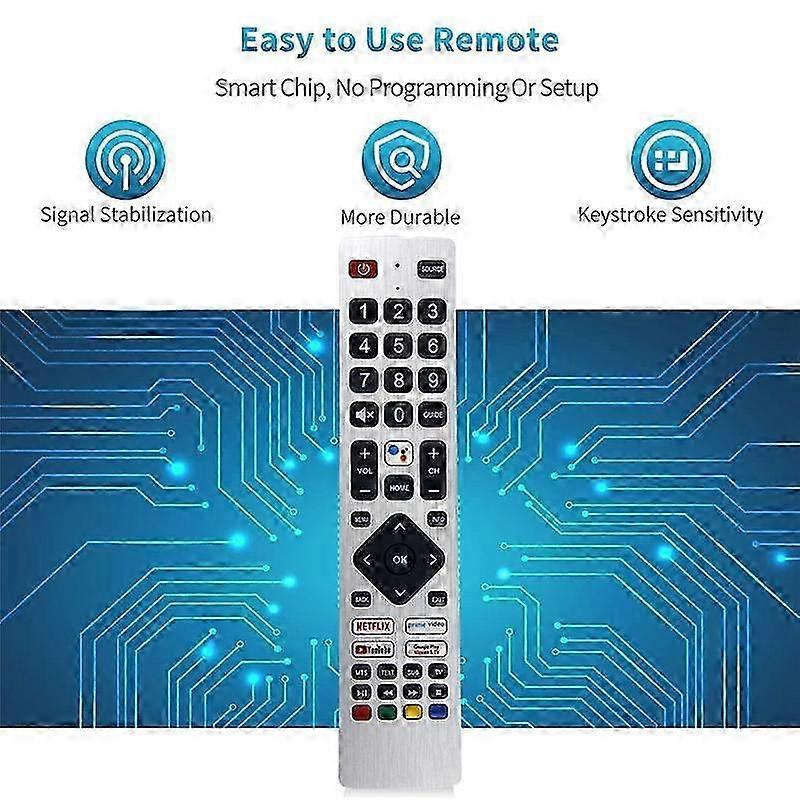 RMC0133 Remote Control Replace for Sharp TV Remote Control Free Setup ...