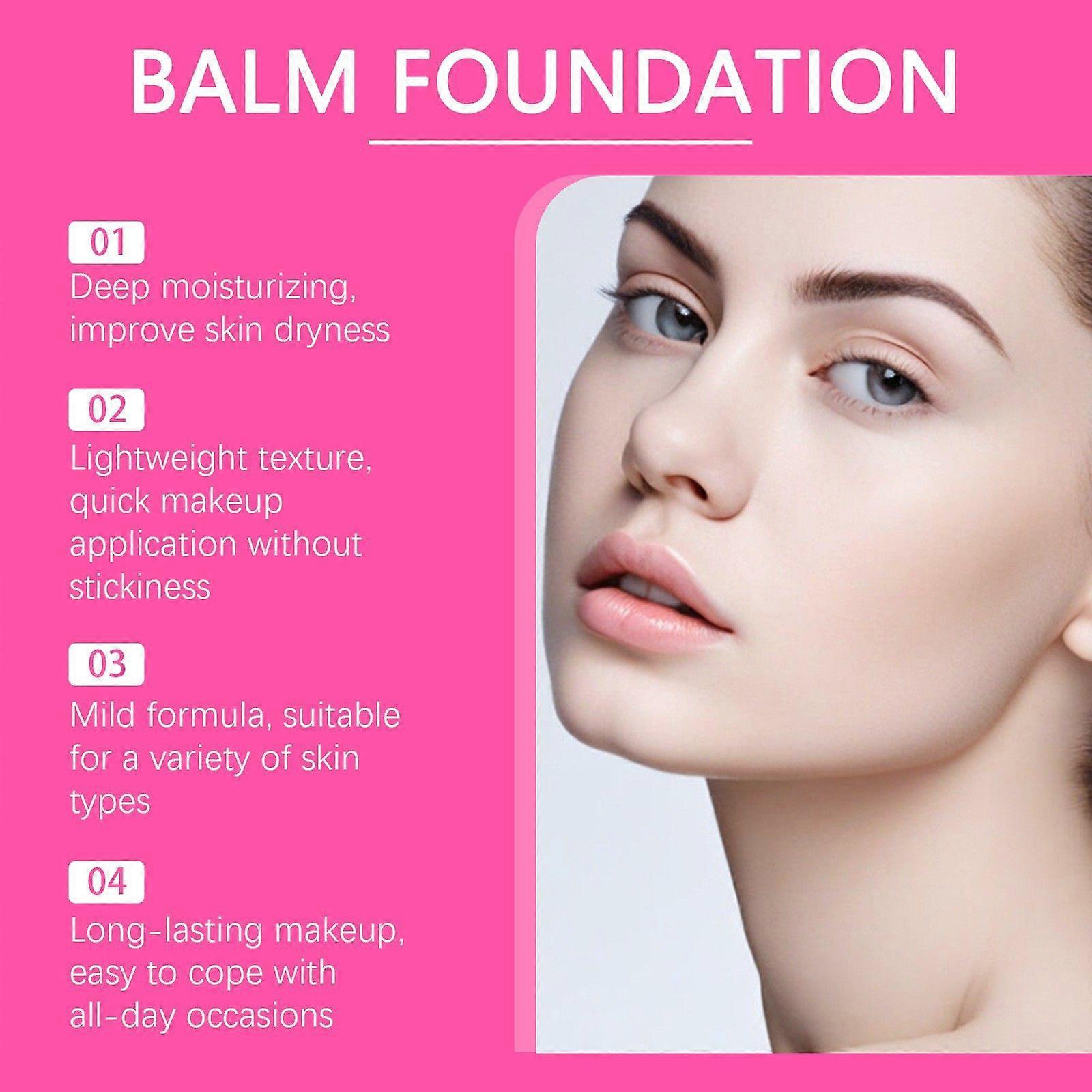 Peptide-Infused Bounce Balm Foundation - Hydrating Age-Defying Foundation for Mature Skin ...