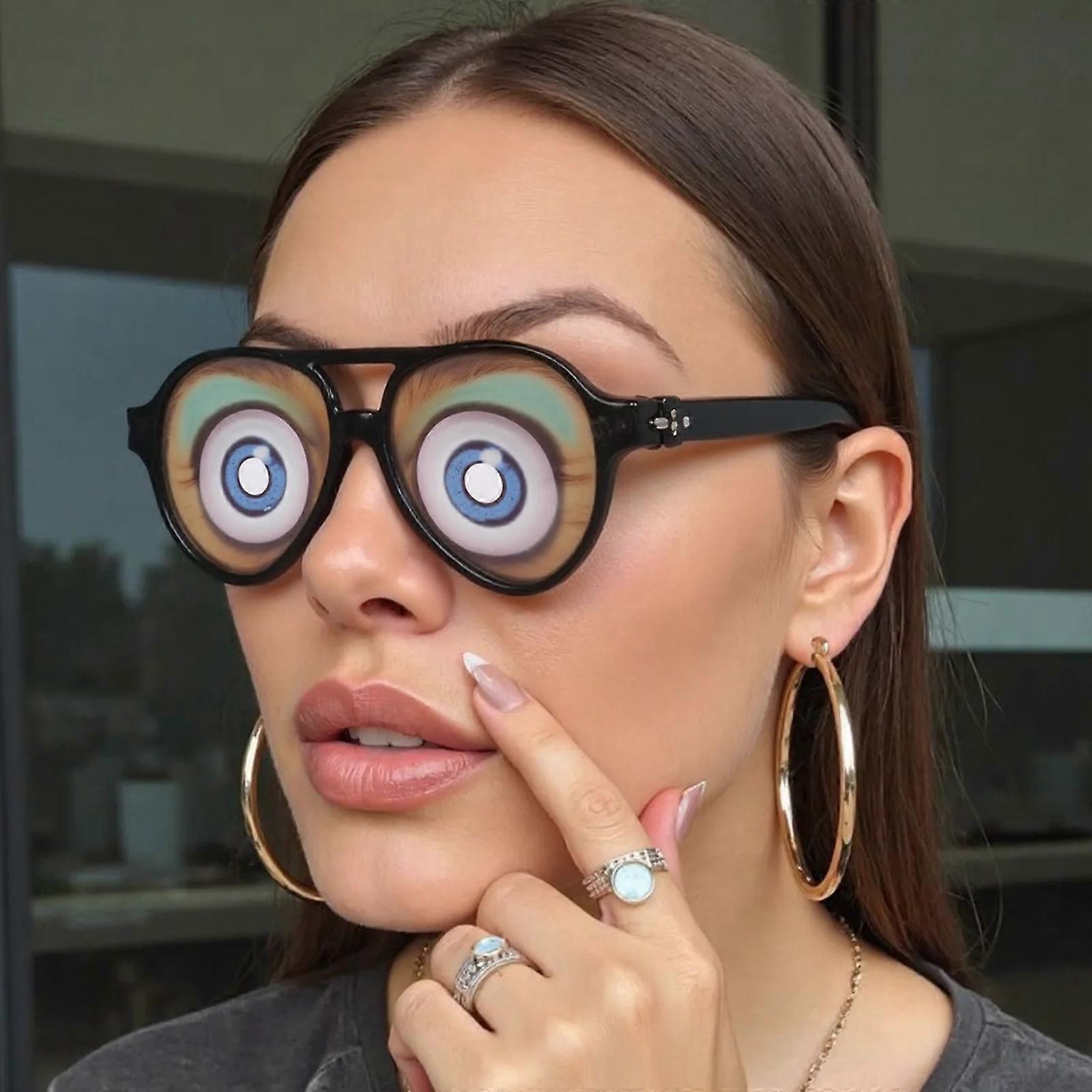 Funny Joke Glasses Prank Disguises Eyeglass Funny Halloween Glasses ...
