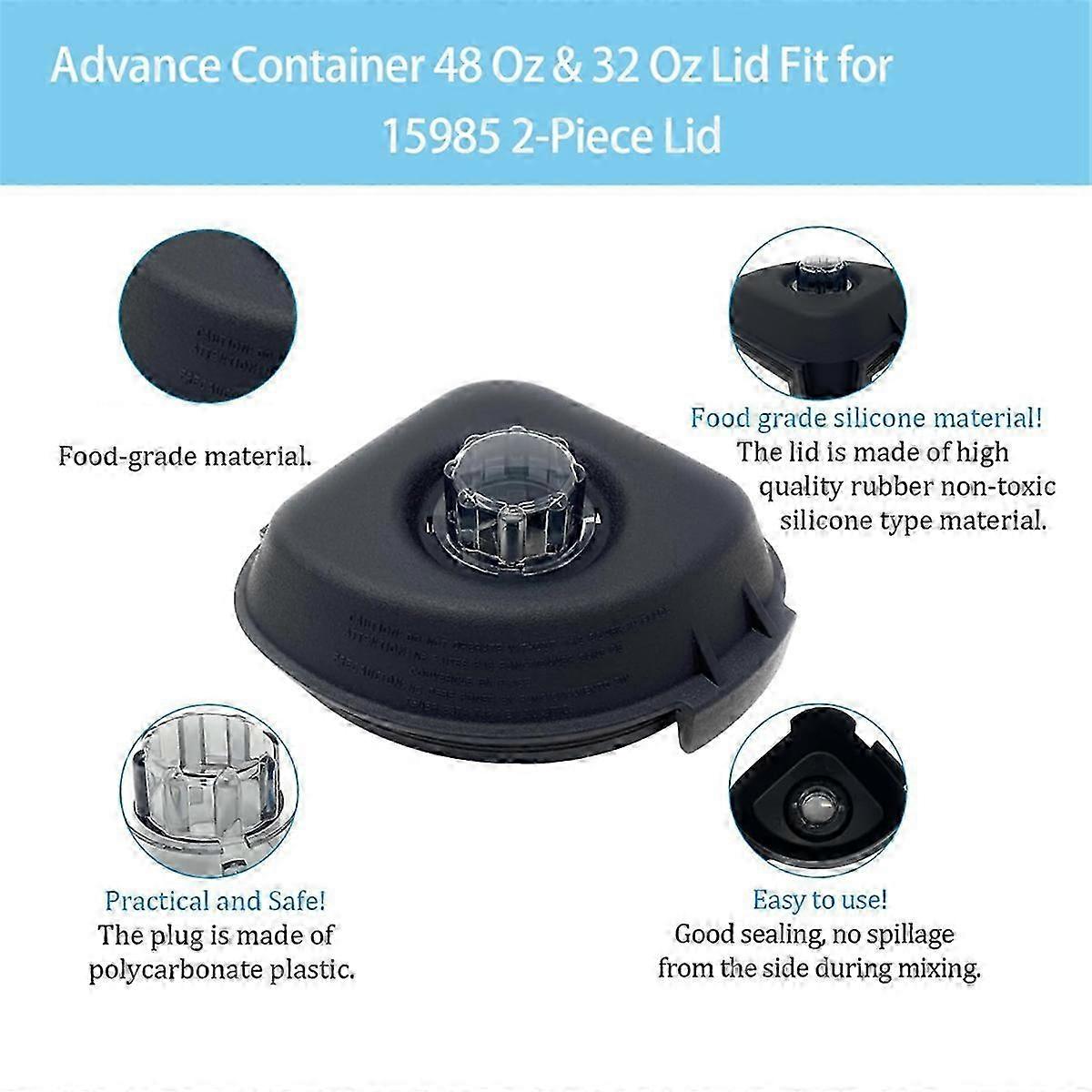 Vitamix Advance Container Lid 48 Oz & 32 Oz for Vitamix VM0145 Blender ...