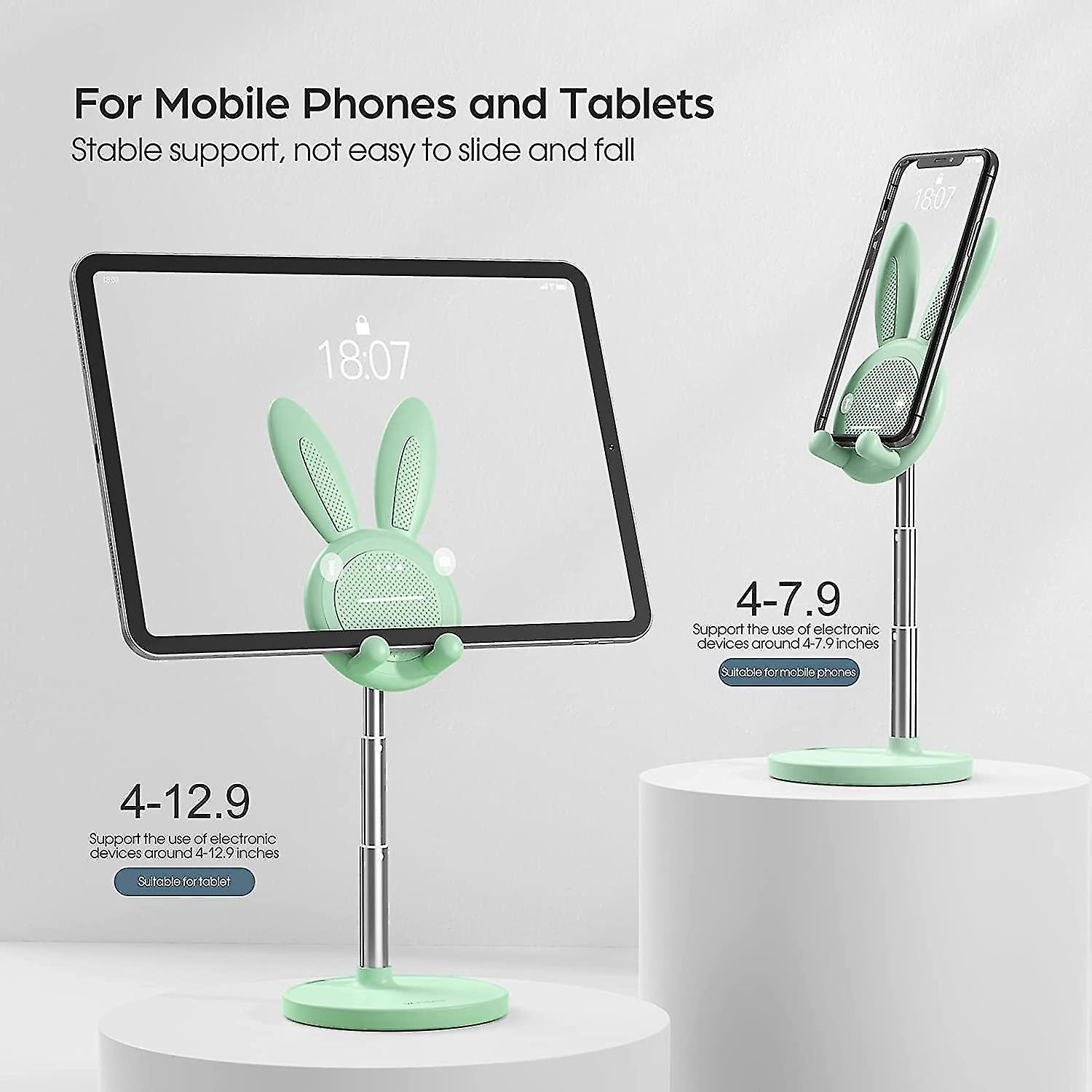 Cute Bunny Phone Stand, Angle Height Adjustable Cell Phone Standgreen ...