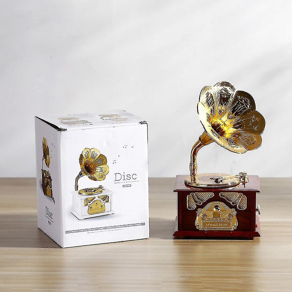 Antique Classical Retro Gramophone Music Box Home Decoration Creative ...