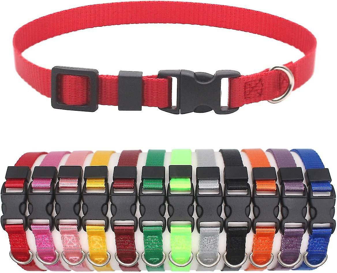14 Pcs Soft Nylon Puppy Whelping Id Collars - Adjustable Breakaway ...