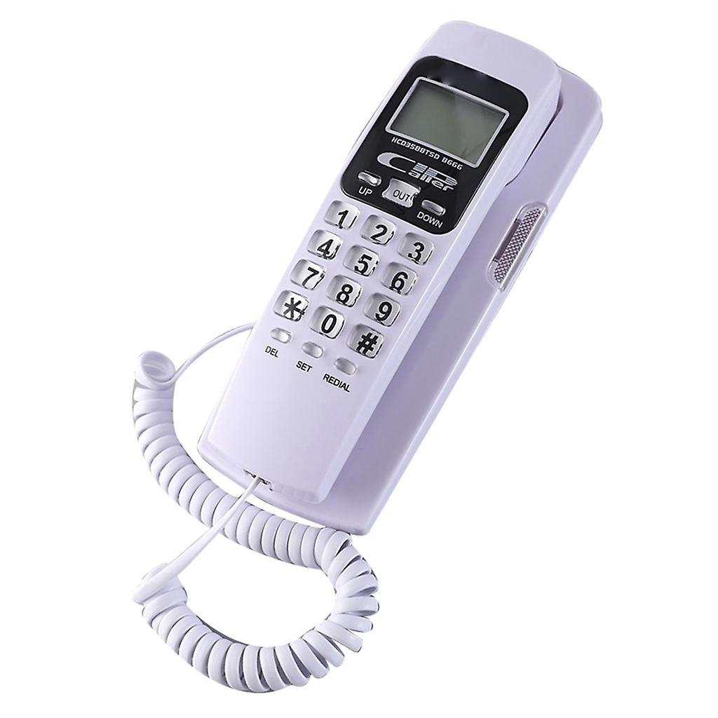 Small Corded Landline Phone with Flash Redialing and LCD Display Fixed ...