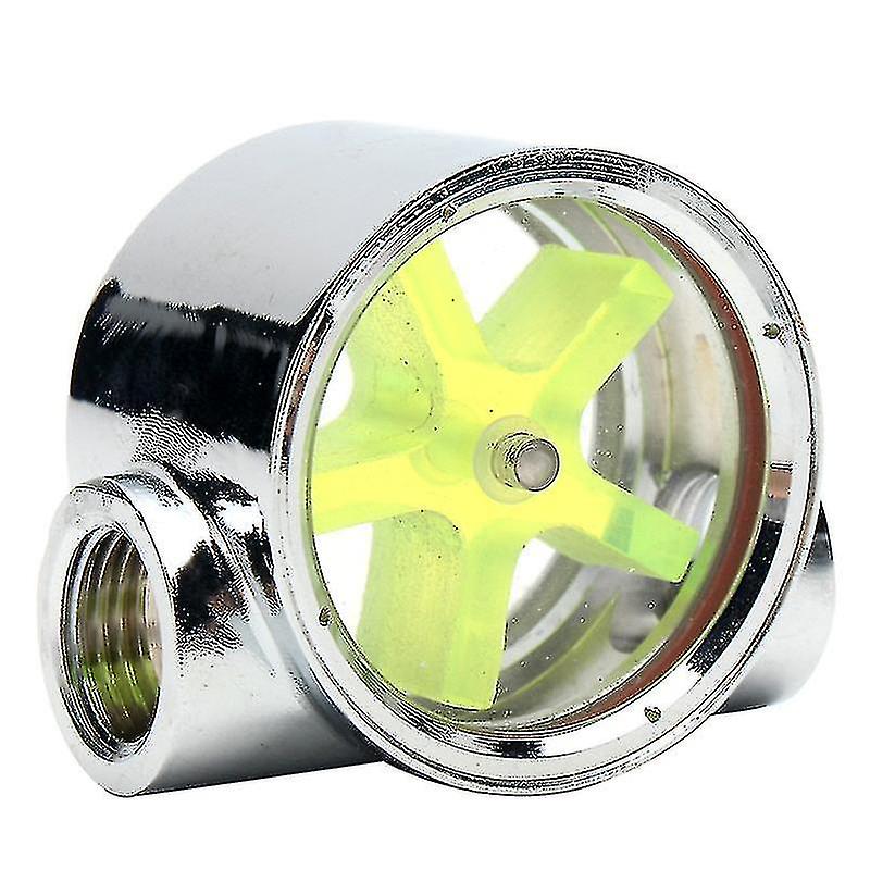 Flow Meter Water Cooling Flow Indicator Meter Copper Chromed 2 Ways G1 ...