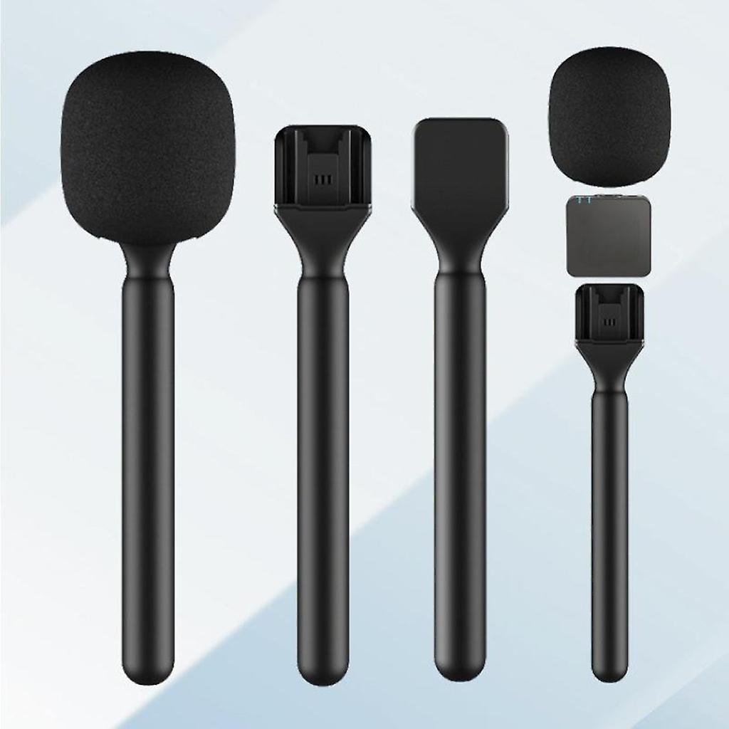 Microphone Handheld Adapter Interview Handheld Microphone Handle Grip ...