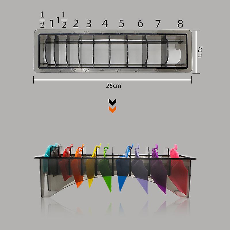 Guided Limiting Comb Storage Box, 10 Compartment Electric Hair Clipper ...