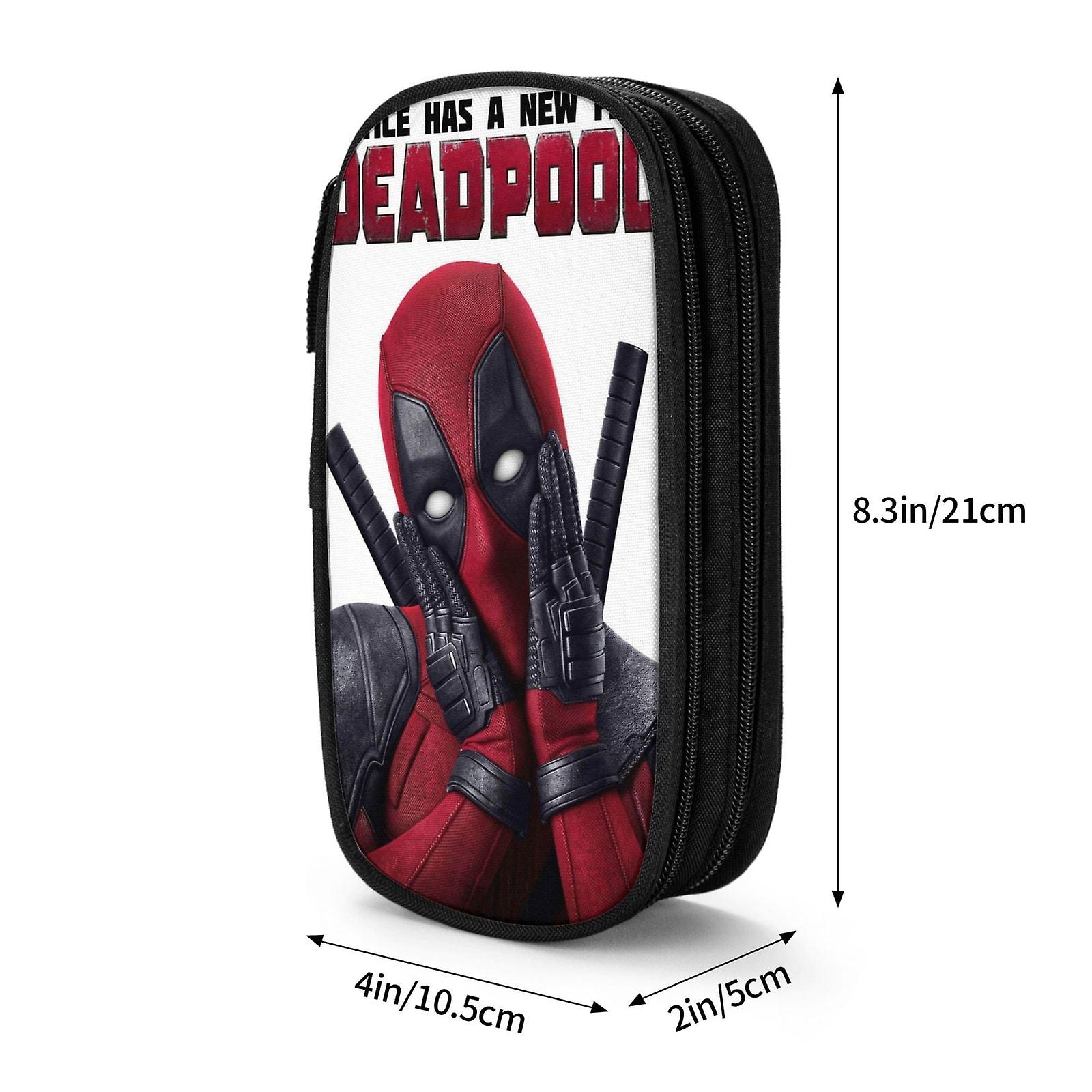 Deadpool Big Capacity Pencil Case, Large Pencil Pouch Pen Box Bag ...