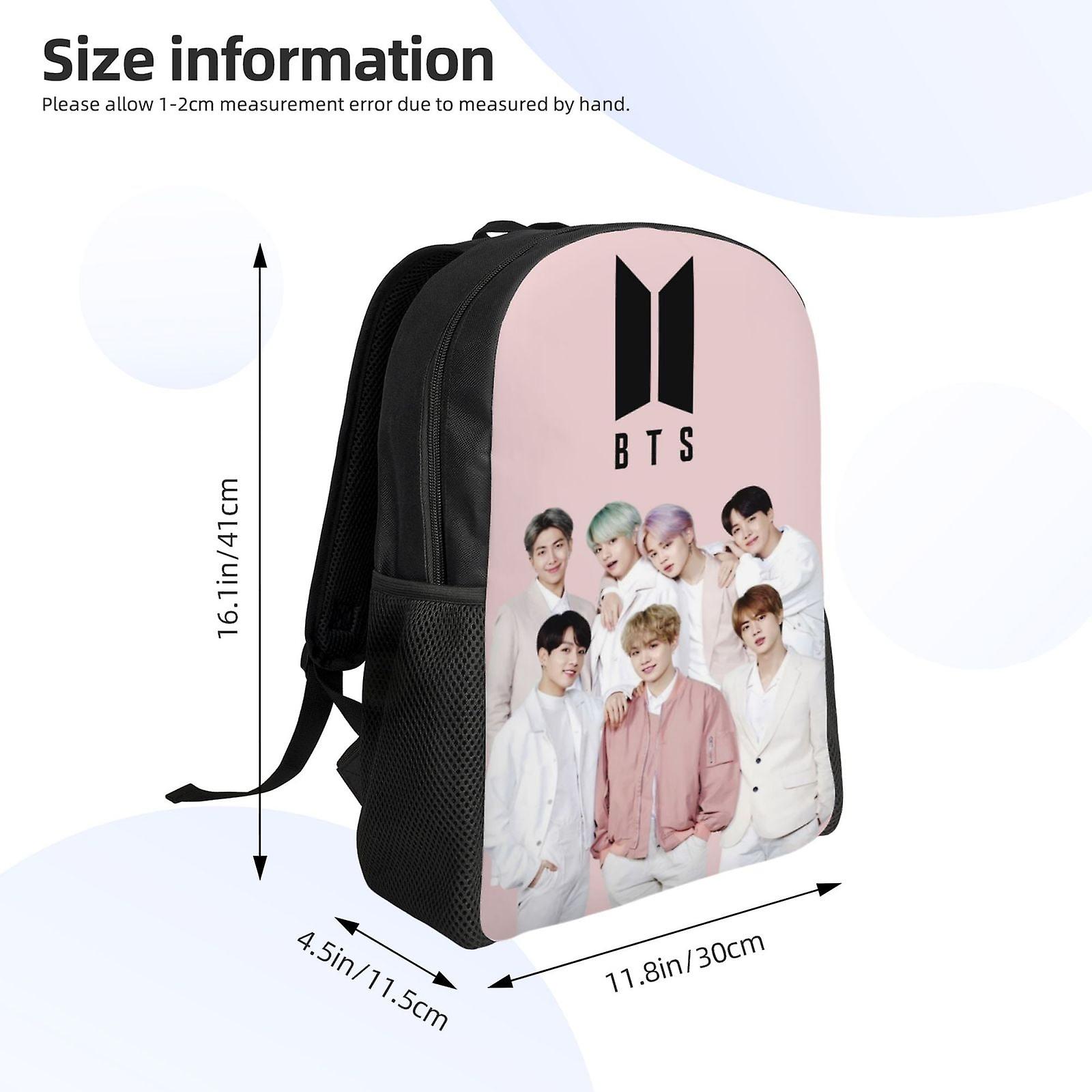Kids K-Pop BTS Backpack 3D Print Cartoon Anime Backpacks Teenagers ...