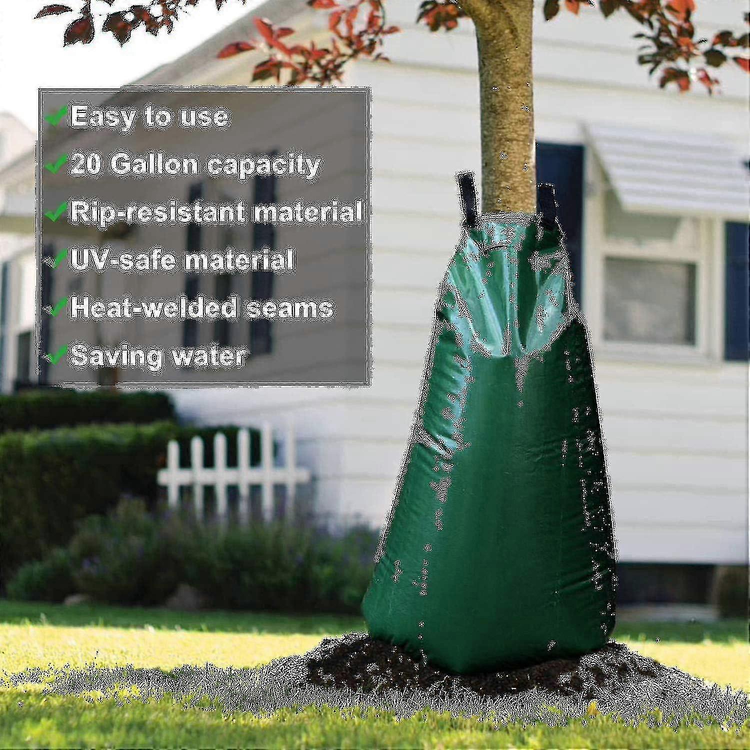 12 Pack 20 Gallon Tree Watering Bags, Reusable, Heavy Duty, Slow ...
