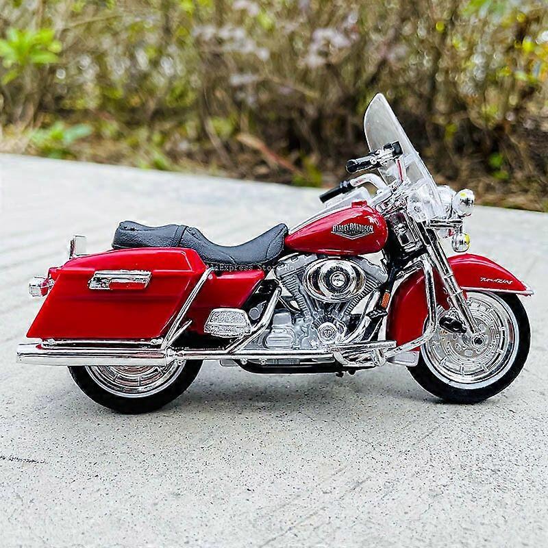 Maisto 1:18 Harley-Davidson Motorcycle 1999 FLHR Road King Red Alloy ...