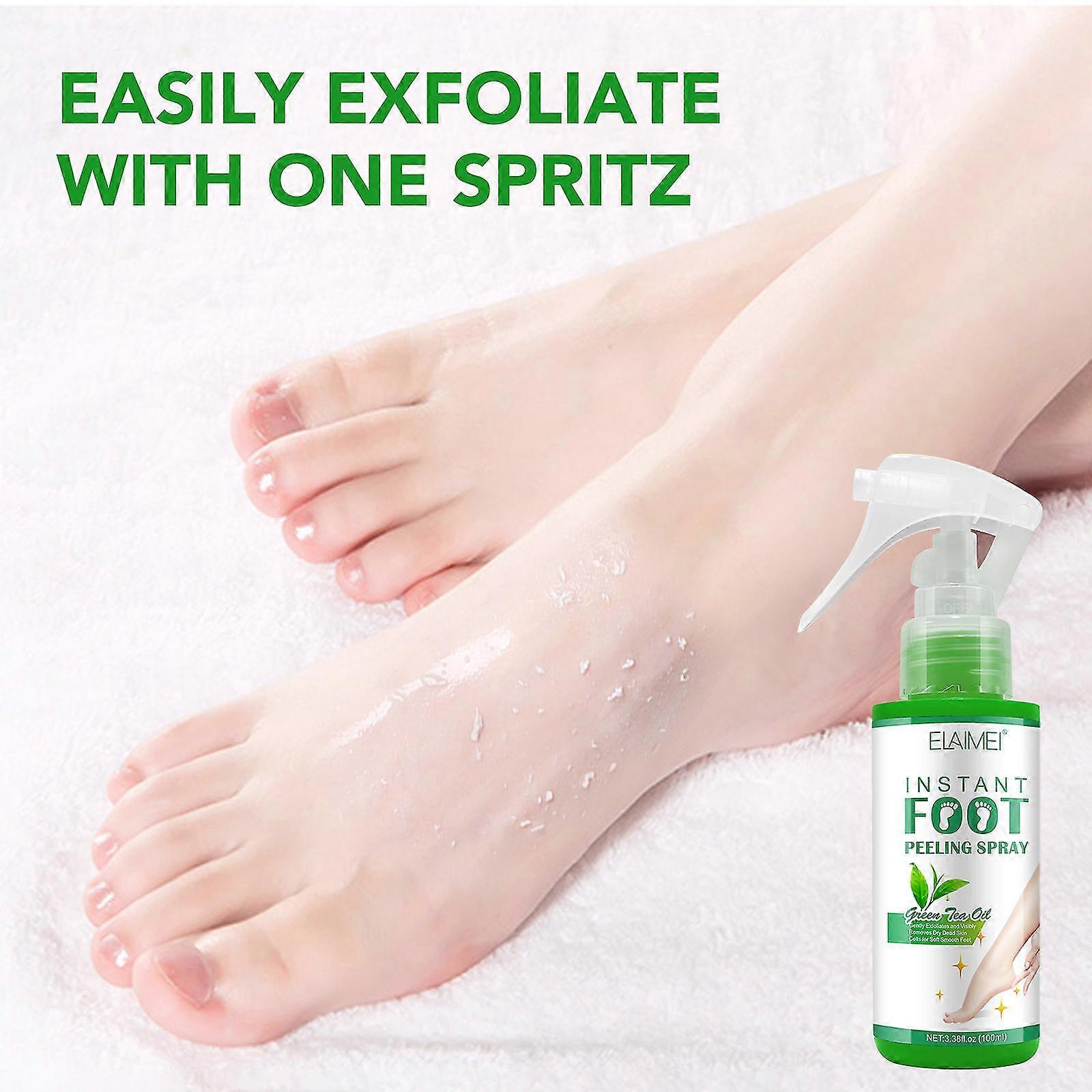 ELAIMEI Foot Peeling Spray Natural Orange Essence Hands Dead Skin ...