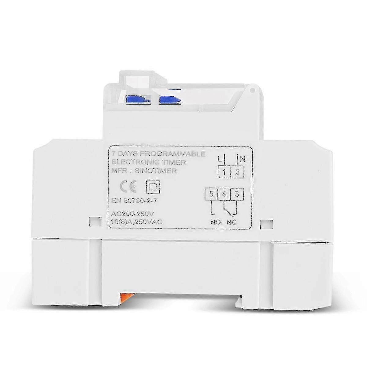 Sinotimer Tm919a 2 Programmable Digital Time Switch Relay Timer Control Ac 220v 16a Din Rail