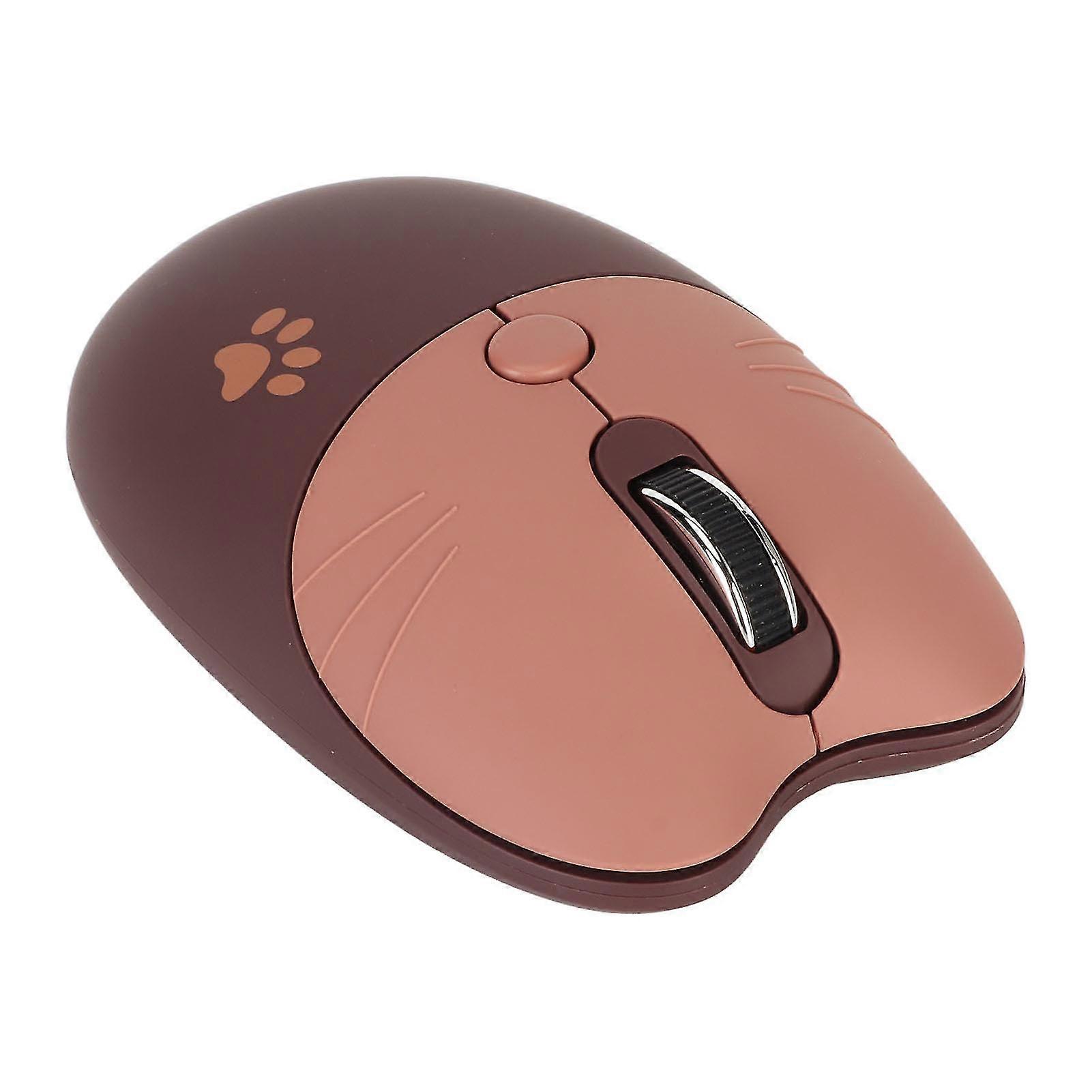 2.4G Cat Wireless Mouse Mute USB Receiver Cute Portable 3 Levels DPI ...