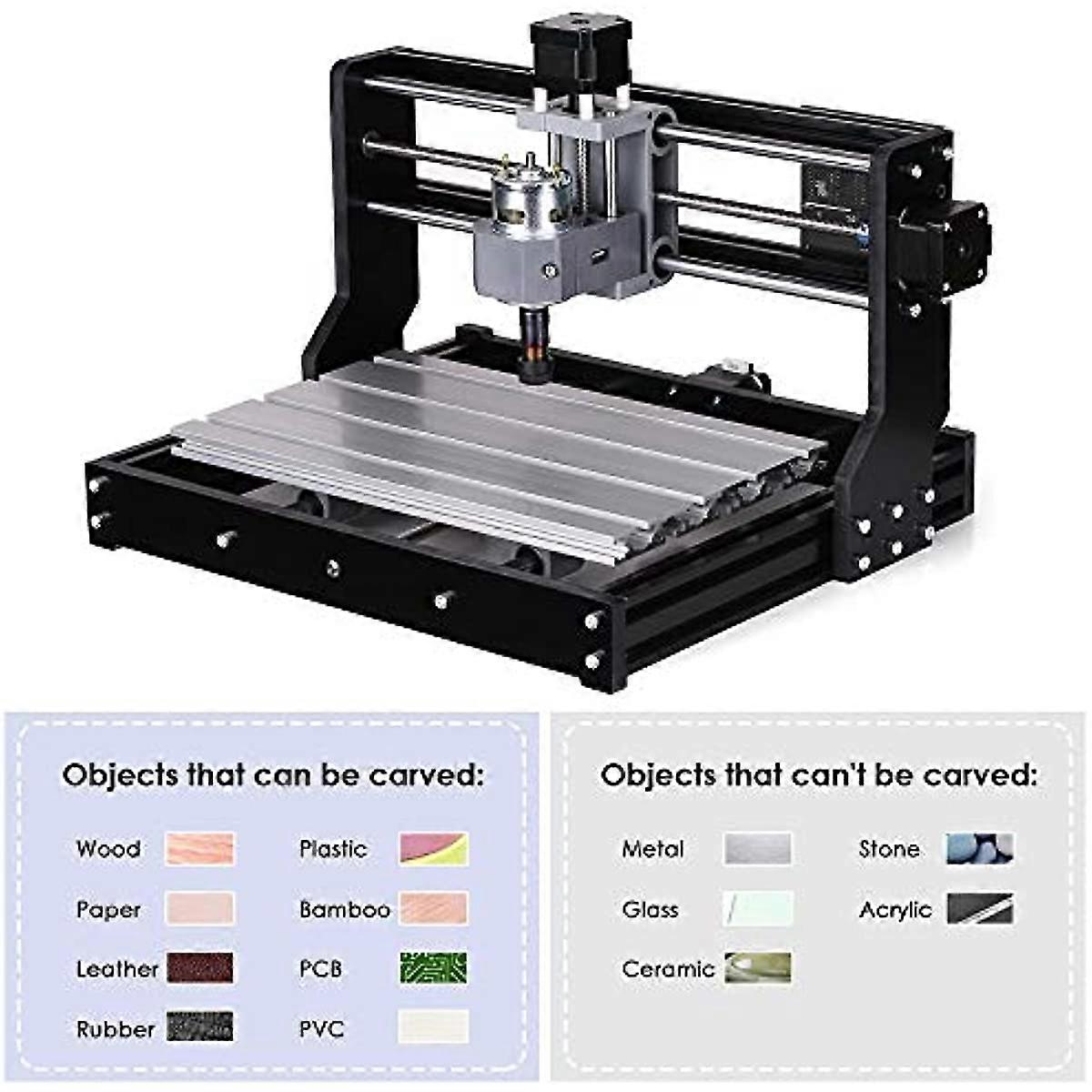 DIY CNC Router Kit Mini Gravyrmaskin GRBL Control 3 Axis för PCB PVC ...