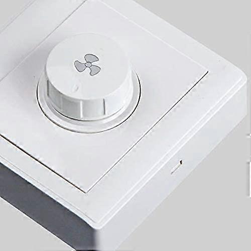 Set of 2 Ceiling Fan Adjustment Stepless Speed Controller Wall Switch ...