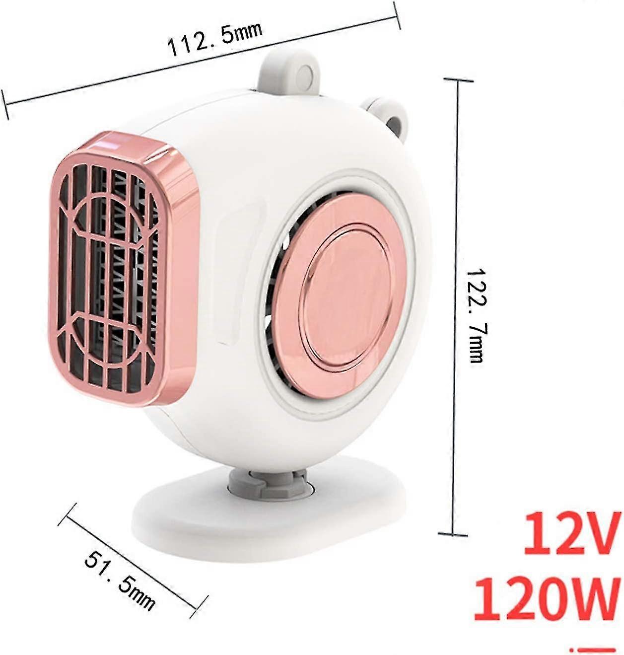 3-in-1 Car Heater, 12v/24v Auto Adjustable Vehicle Dash Heater Fan ...