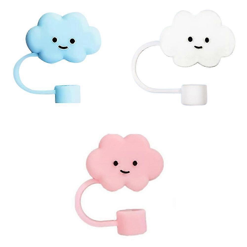 Silicone Cute Cloud Straw Covers Cap for Stanley Cup, Soft Drink Straw ...