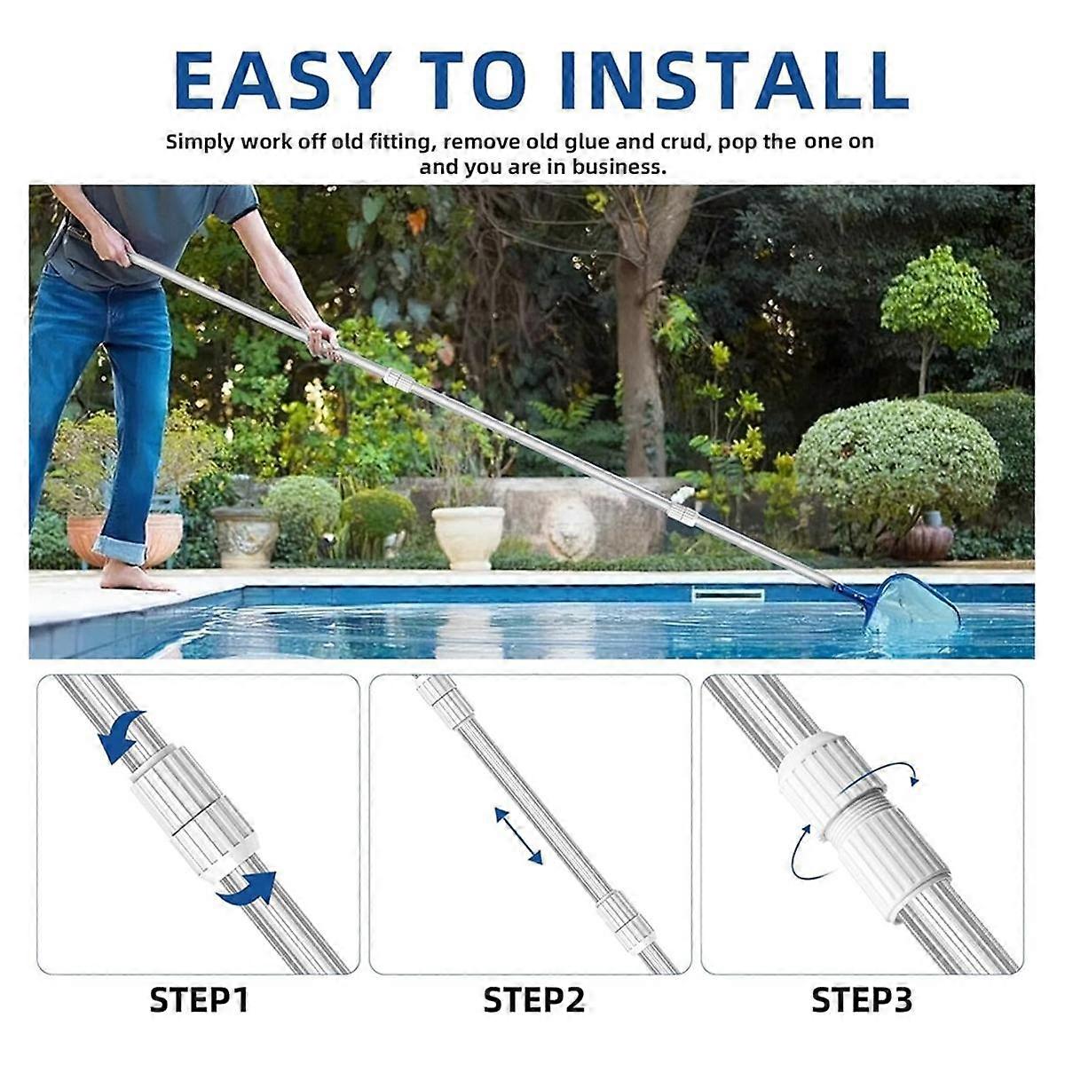 2 Pcs Pool Telescoping Pole Cam Lock Replacement for EZ Lock Cam for ...