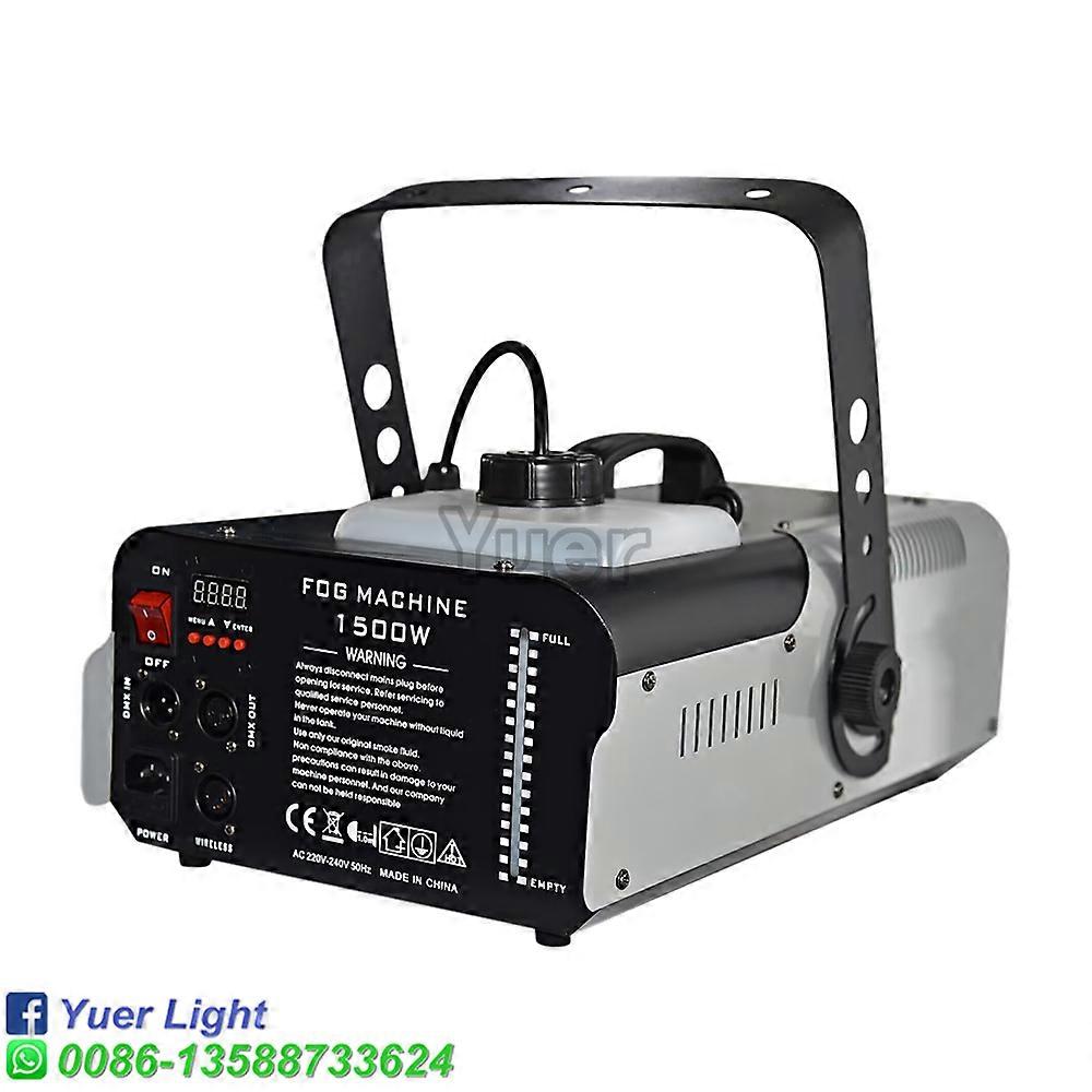 LED RGB 1500W Smoke Fog Machine Remote Control DMX Stage Wash Effecting ...