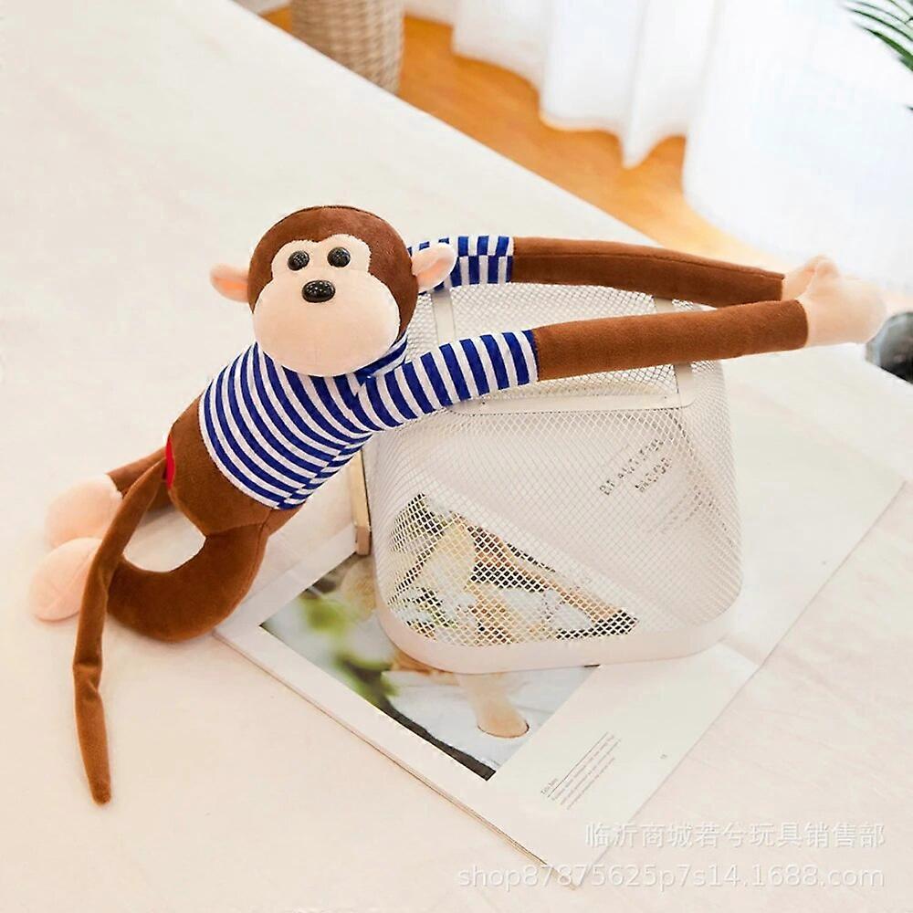Colorful Striped Long Arm Monkey Stuffed Plush Toy Birthday Gift ...