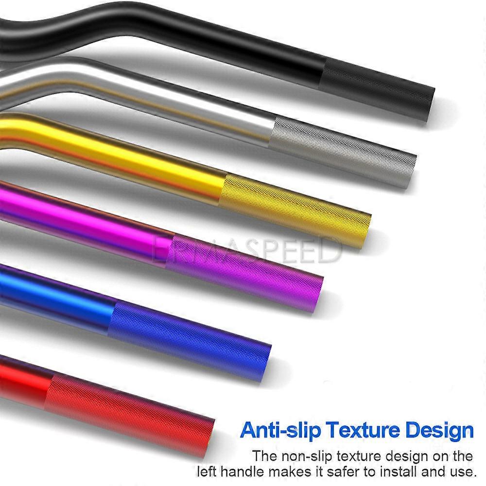 1 1/8 28mm Motorcycle Handlebars Set CNC Heighten Handle Bars Riser Mount Clamp for Dirt Bike ...