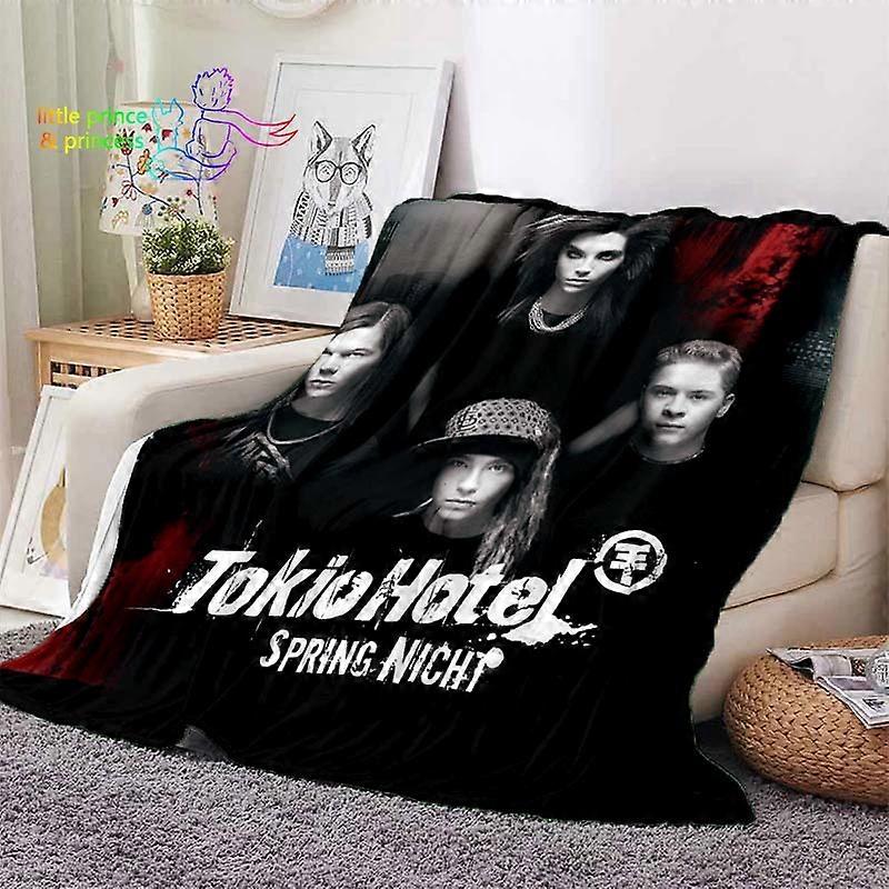 Tokio Hotel Rock Band Printing Blanket Warm Soft Lightweight Living Room Sofa Bed Adult Kids ...