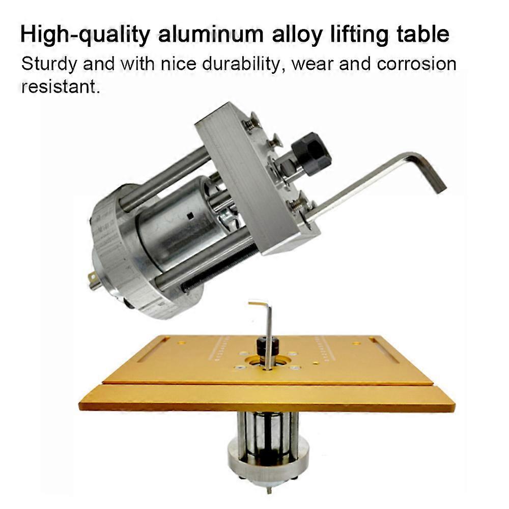 Router Lift Table Aluminum Lifting Platform Stand with 50mm Lifting ...