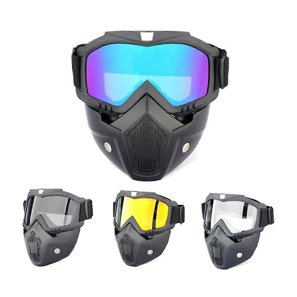 Tactical full face goggles mask kids water soft ball paintball air cs ...