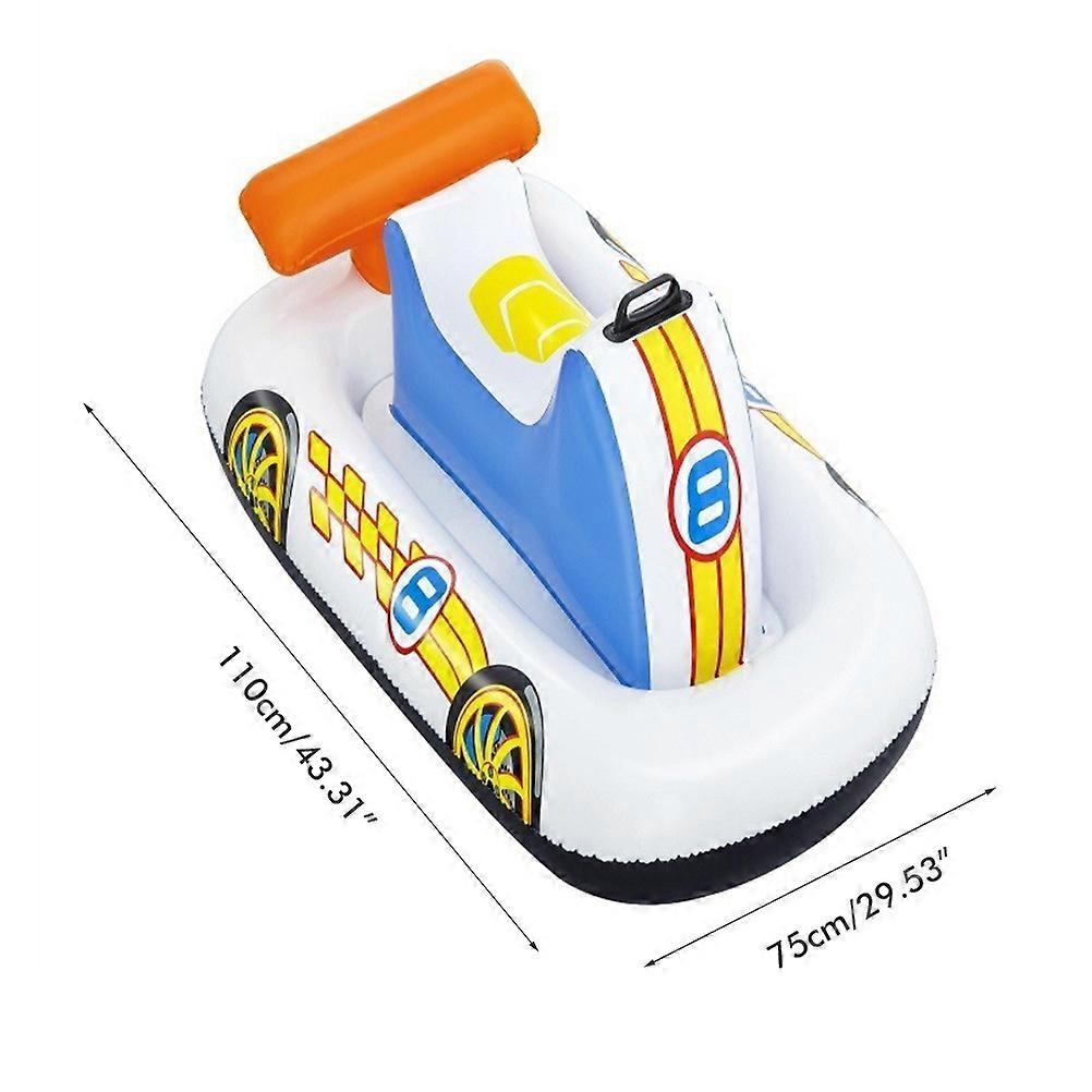 2024Inflatable Racing Car Shaped Kids Pool Float Ride On Floaties with ...