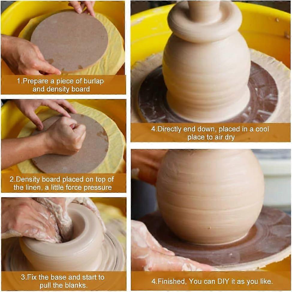 11.8inch Round Pottery Wheel Bat Medium Density Fiberboard (MDF) Sheet ...