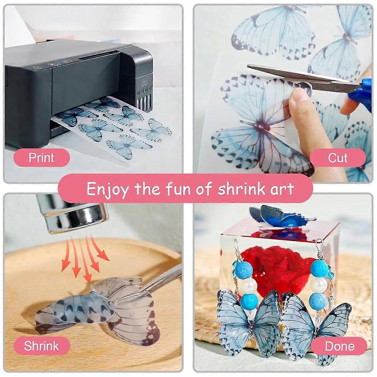 Printable Shrink Dink Sheets,Semi-Transparent Shrinky Films Papers for ...