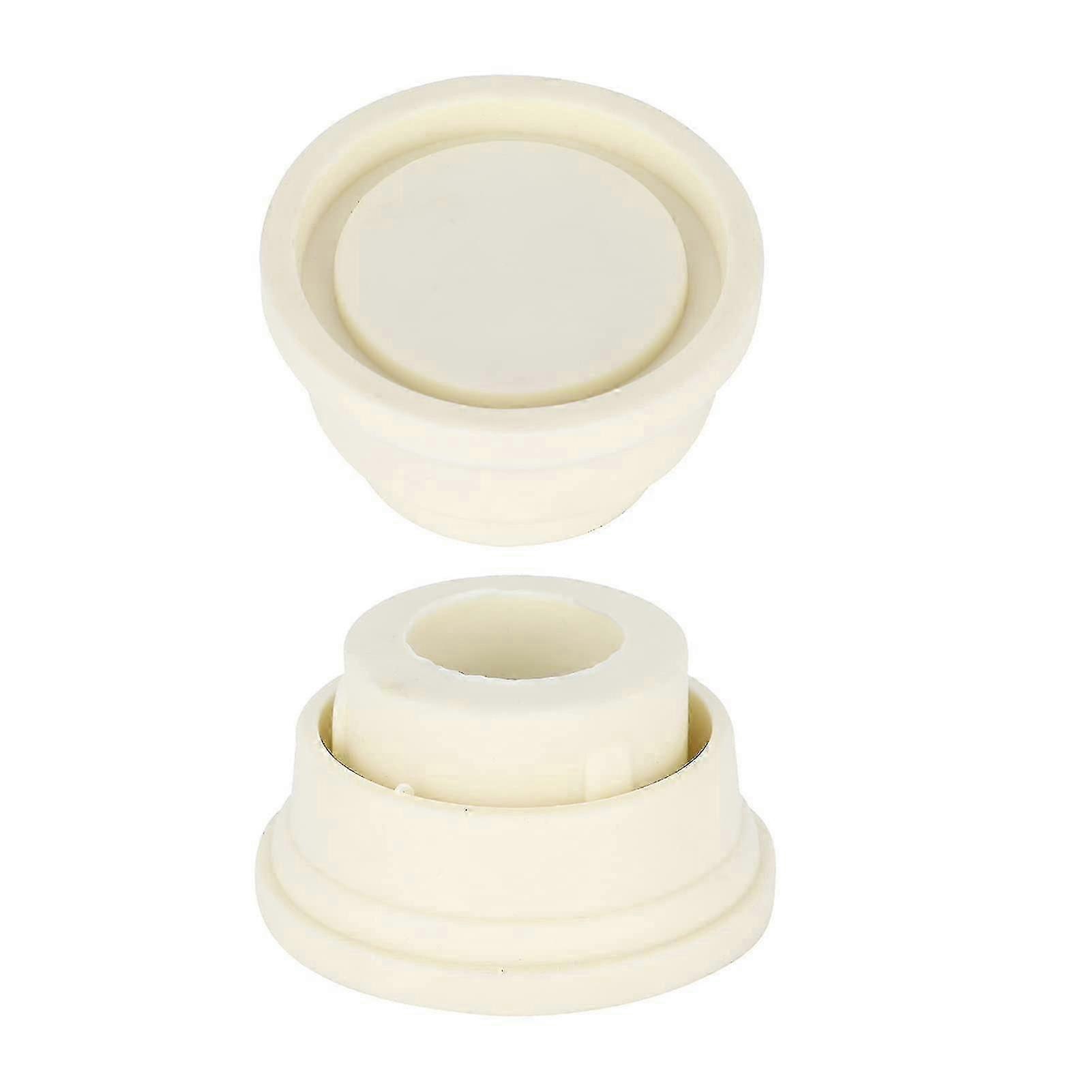 2 Pieces Pool Ladder Buffer Inground Pool Ladder End Caps White Rubber ...