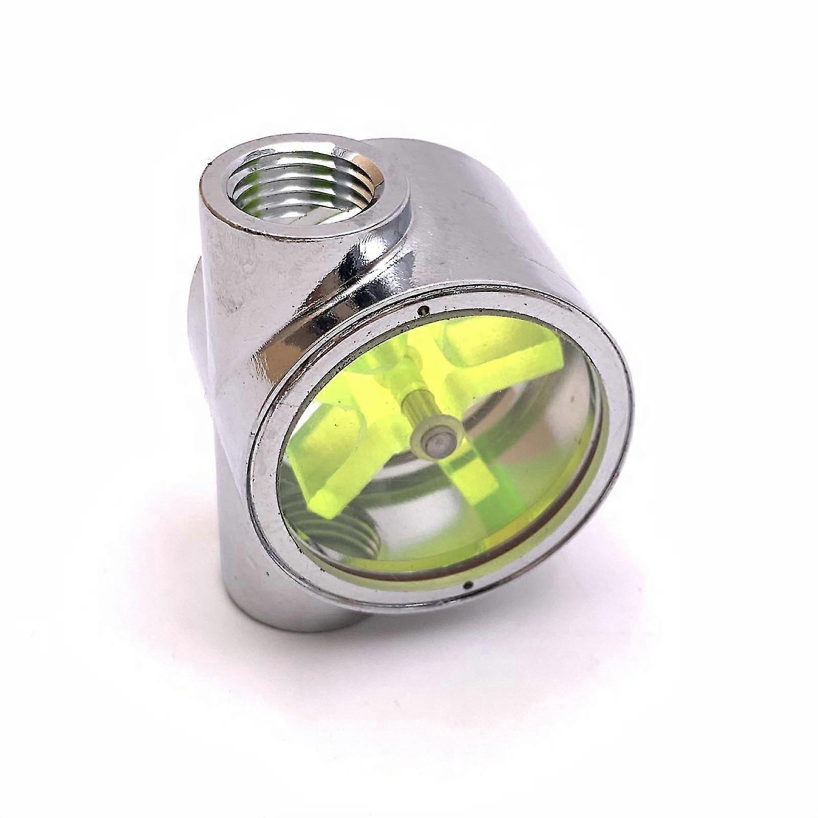 Flow Meter Water Cooling Flow Indicator Meter Copper Chromed 2 Ways G1 ...