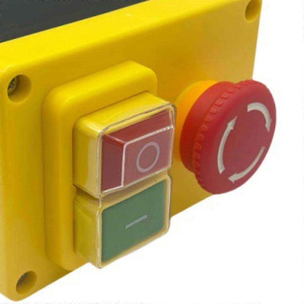 KJD17D 250V 16A Electromagnetic Push Button Switch Emergency Stop ...