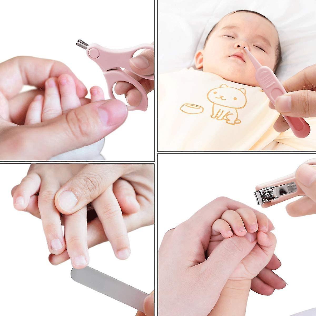 Baby Nail Clippers Kit, 4-in-1 Baby Nail Care Set With Cute Case Kids ...