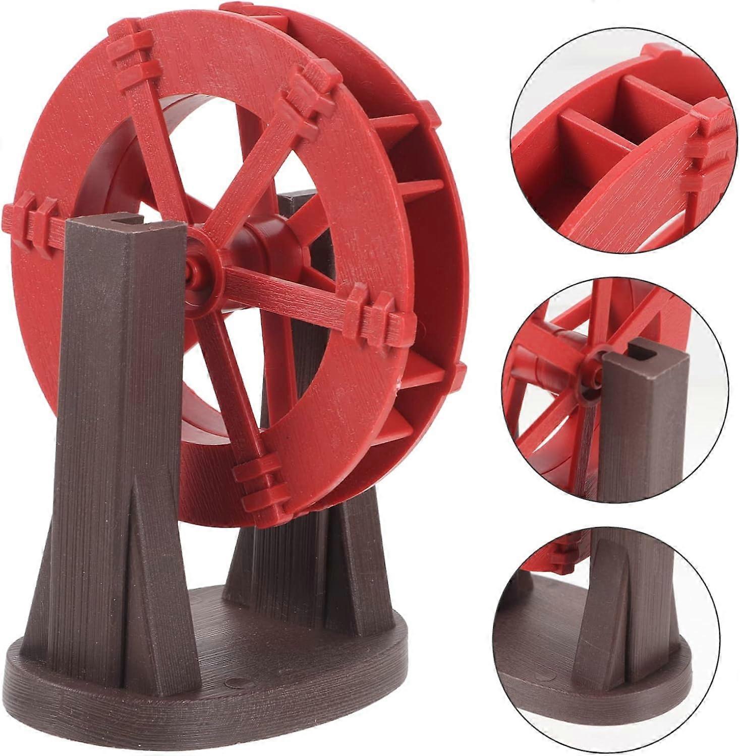 Water Wheel Fountain Accessory Plastic Micro Wheel Prop For Aquarium ...