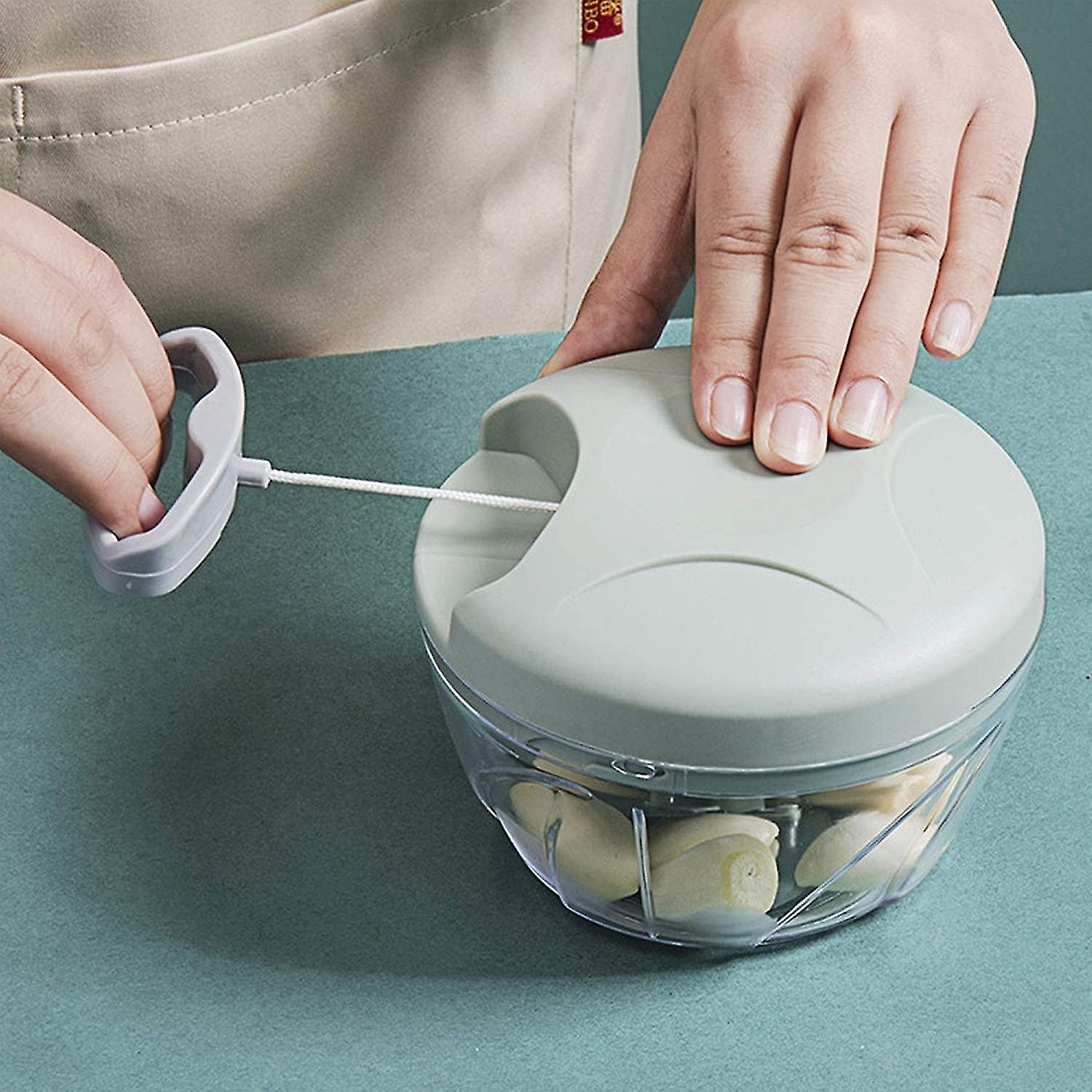 Manual Onion Chopper, 520ml 3-blade Garlic Press, For Onion Salad ...