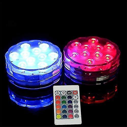 Set Of 2 Submersible Led Pool Lights For Aquarium, Jacuzzi, Pond, Pool ...