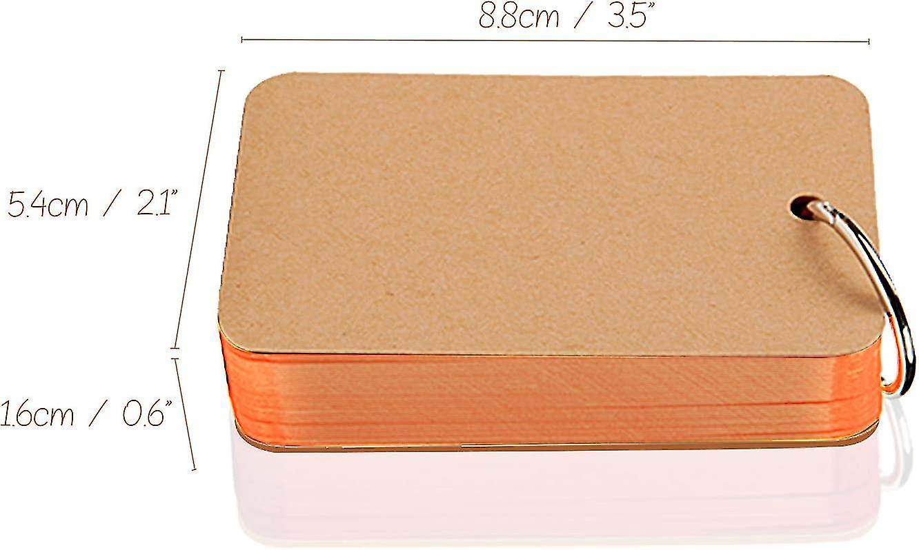 7 Pack Flashcards With Ring Vocabulary Cards 350 Sheets Flashing Card Pocket Small Notepads For ...
