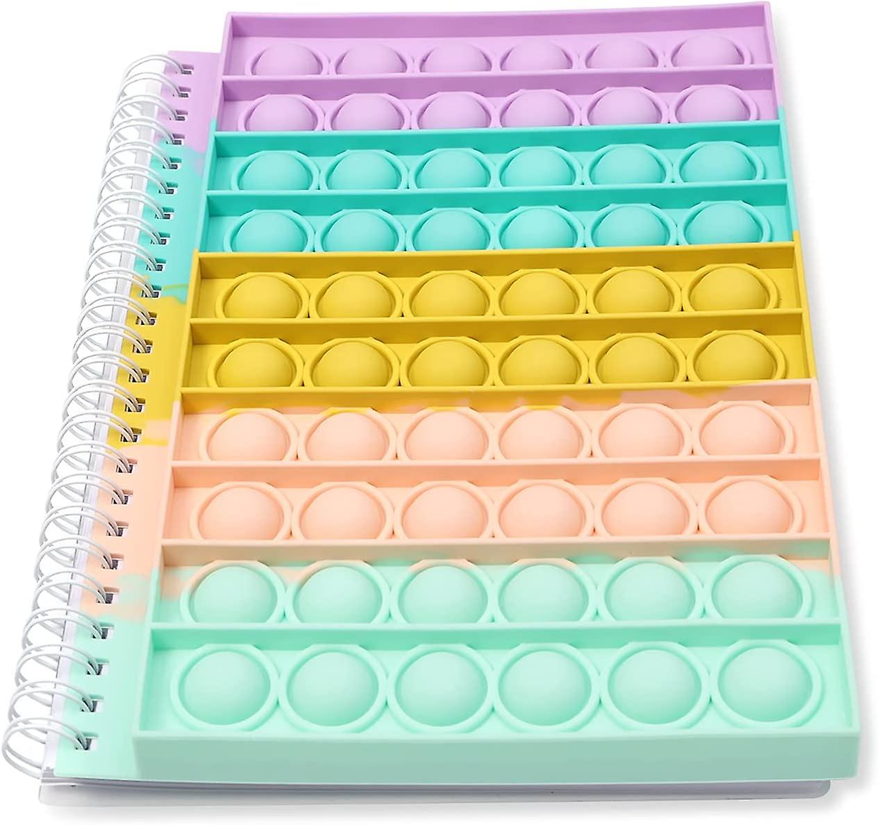 Pop Notebook, Pop Bubble Fidget Notebook Pop Fidget Toys Notebook to ...