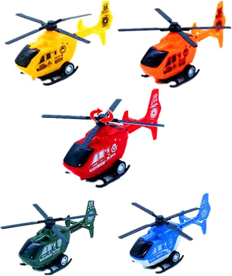 Simulation Helicopters Mini Plastic Die cast Pullback Helicopter Toy ...