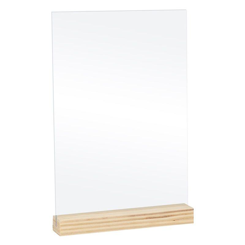 5 transparent plexiglass plates 10 x 15 cm + bases | Fruugo UK