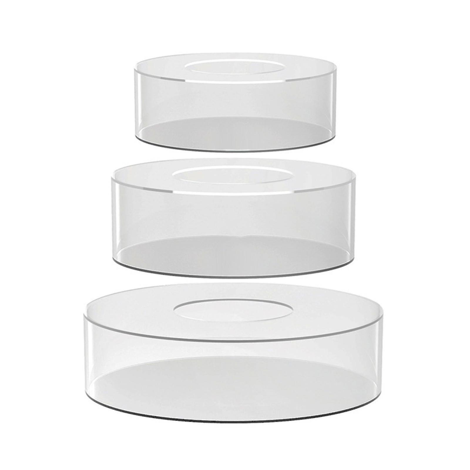 1/2/3 Acrylic Cylinder Display For Riser Round Tabletop Decoration ...