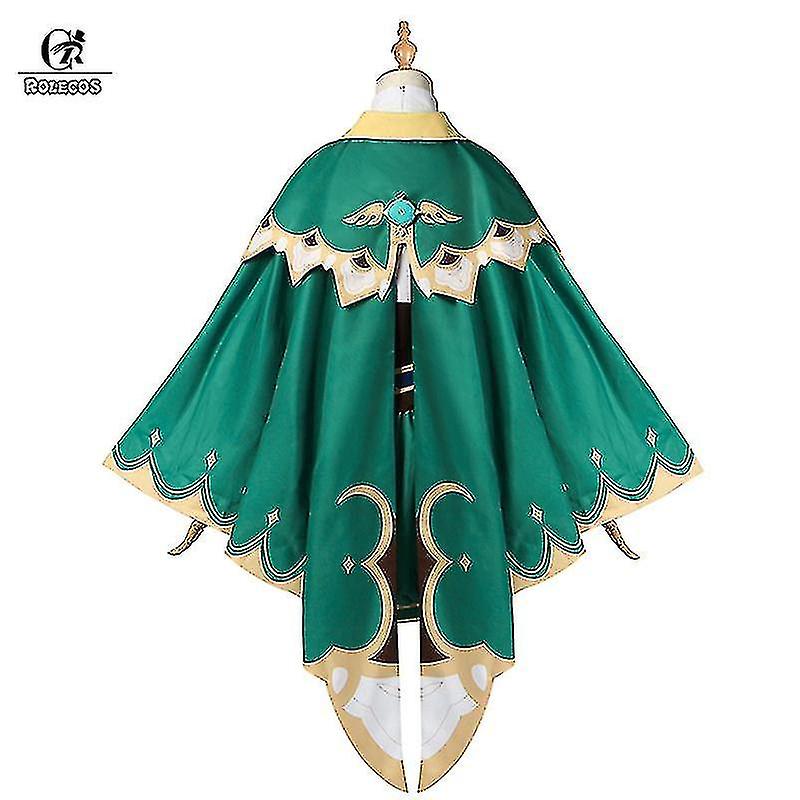 Game Genshin Impact Venti Cosplay Costume Barbatos Green Cosplay Costume Venti Outfit Halloween ...