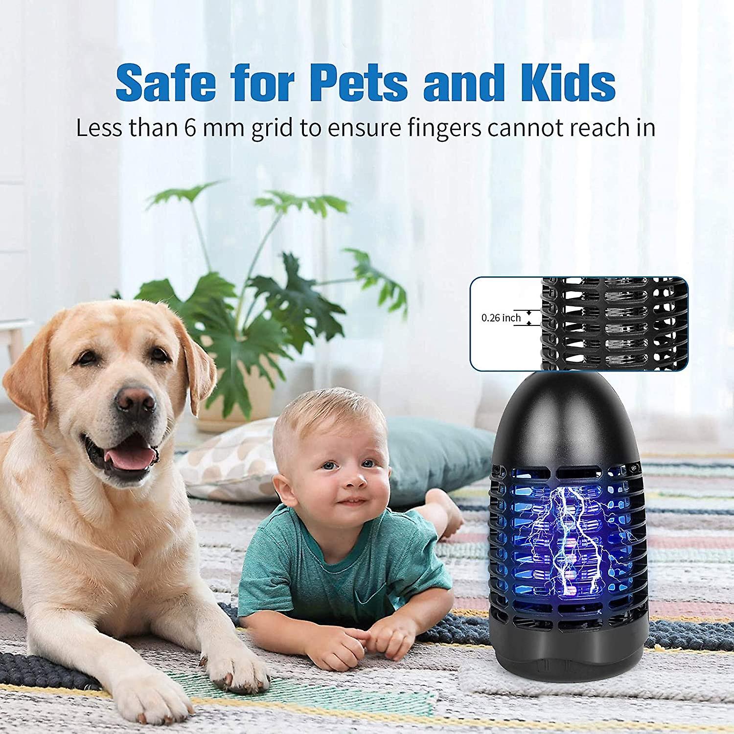 Mosquito Lamp, Insect Killer with Cleaning Brush, Electric Fly Killer ...