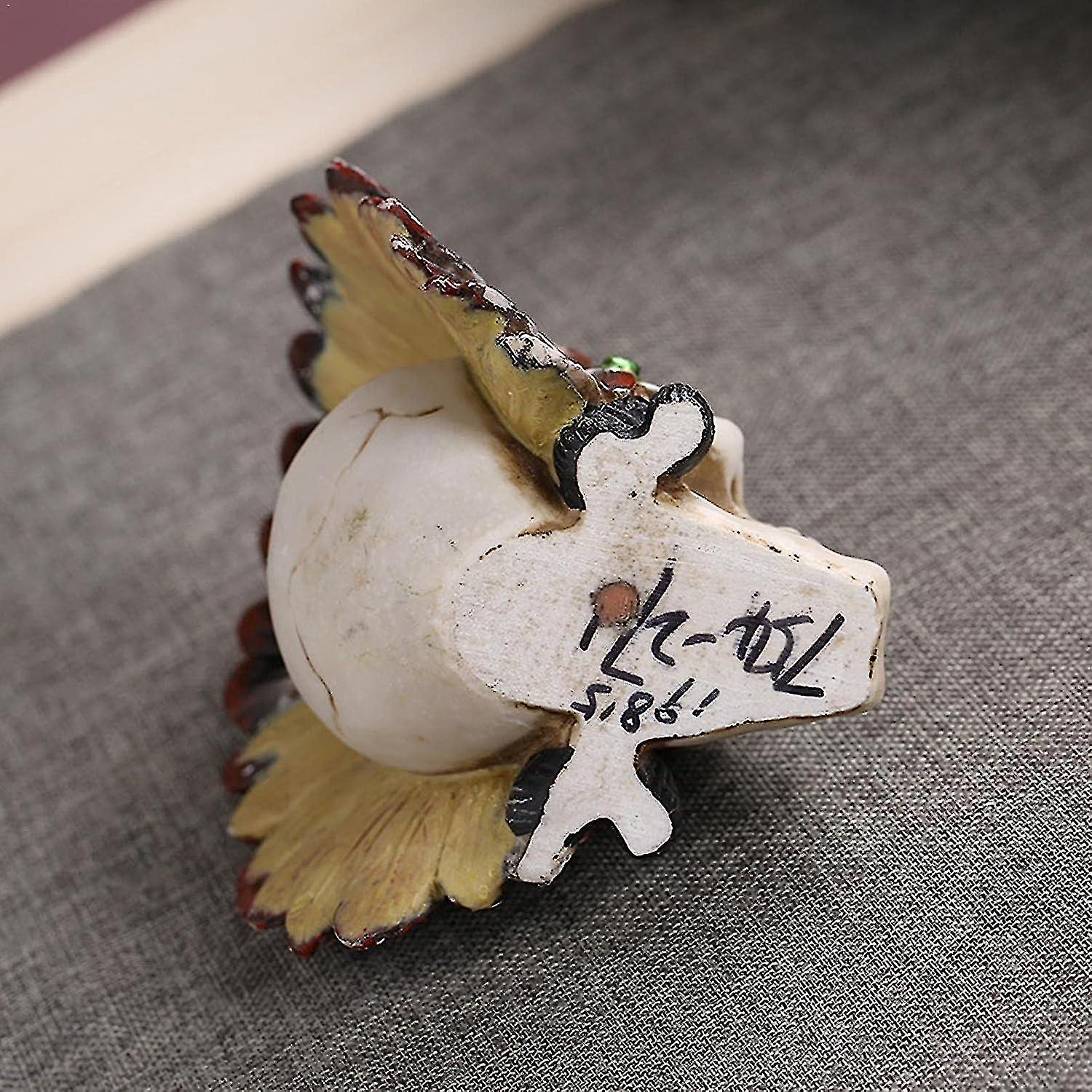 Halloween Indian Skull Head Sculpturev | Indian Warrior Skull With ...